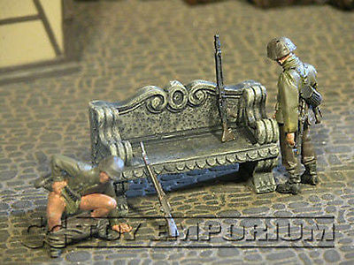 "BRAND NEW" 1:32 Custom Painted Deluxe Stone Bench Diorama Exclusive P ...