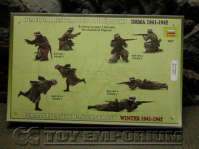 Zvezda Models 1:35 Scale Deluxe WWII "German Infantry - Eastern Front ...